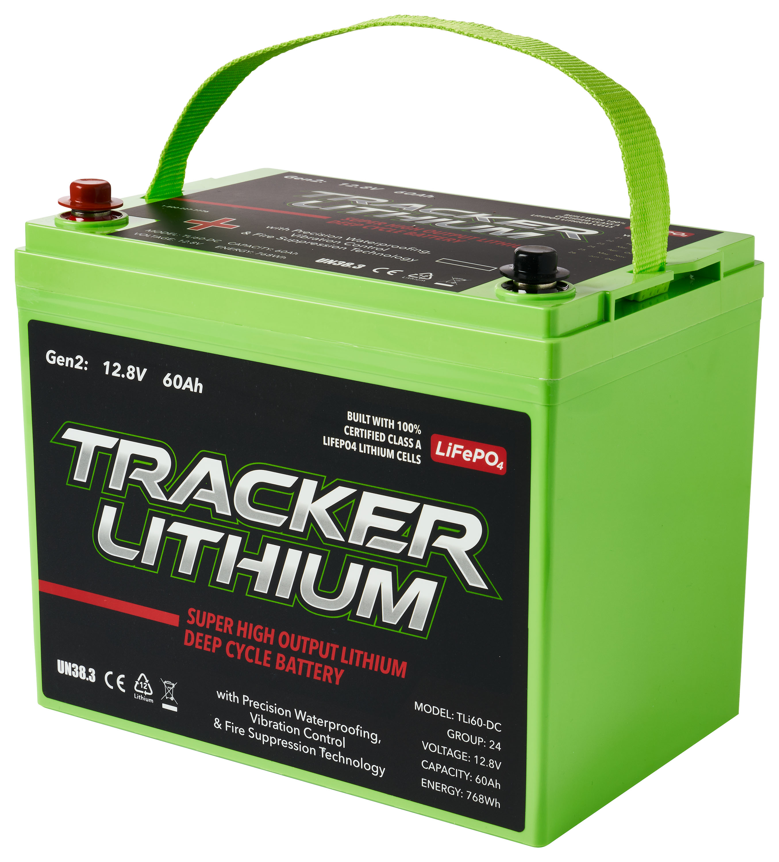 Tracker Lithium Gen2 Super High Output Lithium Deep Cycle Battery ...